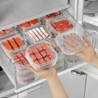 China Modern Portable Reusable Plastic Meal Prep Organizer Containers with Lids for Kitchen Frozen Food Storage for sale