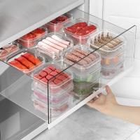 China Modern Portable Reusable Plastic Meal Prep Organizer Containers with Lids for Kitchen Frozen Food Storage for sale