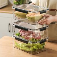 China BPA-Free Transparent Eco-Friendly Microwavable Plastic Household Jars Food Bento for Storage Fresh-keeping Snacks Grains for sale