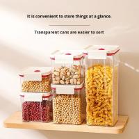 China Wholesale Large Capacity Transparent Plastic Airtight Camping Food Storage Containers with Foldable Lids for sale