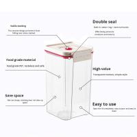 China Wholesale Large Capacity Transparent Plastic Airtight Camping Food Storage Containers with Foldable Lids for sale
