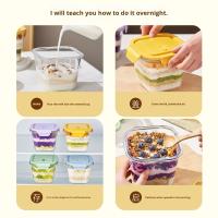 China Large Capacity 850ml Microwave Refrigerator Safe Square Glass Food Container with Sealed Lid for sale