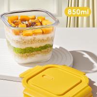China Factory Custom Microwave Oven Safe Fresh-keeping Bowl Classic Style Glass Lunch Box with Seal Lid for sale