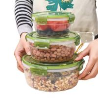 China Classic Microwave Safe PP Plastic Food Storage Container Set for Fridge Lunch Fruit Meat Honey for sale
