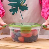 China Classic Microwave Safe PP Plastic Food Storage Container Set for Fridge Lunch Fruit Meat Honey for sale