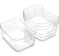 China Custom Size Must-have Sturdy Thickened Anti-skid Food Containers for Pantry Organization Fridge Organizers for sale