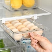 China Manufacturer Supplies Transparent and Durable Plastic Drawer Style Kitchen Refrigerator Egg Storage Container Egg Storage Box for sale