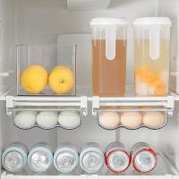 China Manufacturer Supplies Transparent and Durable Plastic Drawer Style Kitchen Refrigerator Egg Storage Container Egg Storage Box for sale