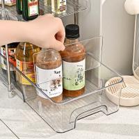 China Professional Clear Plastic Cosmetic Organizer Multi-Tier Snack Shelf Skincare Storage Box for Bedroom Living Room Kitchen for sale