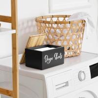 China Wooden Laundry Paper Storage Box Laundry Room Organizing and Storage Wooden Box with Lid Toilet Storage Box for sale
