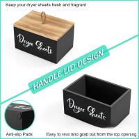 China Wooden Laundry Paper Storage Box Laundry Room Organizing and Storage Wooden Box with Lid Toilet Storage Box for sale