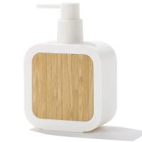 China Bamboo Wood Dispenser Bottle for Liquid Hand Cream and Dishwashing Liquid Hand Sanitizer for Kitchen and Bathroom Countertops for sale