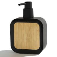 China Bamboo Wood Dispenser Bottle for Liquid Hand Cream and Dishwashing Liquid Hand Sanitizer for Kitchen and Bathroom Countertops for sale
