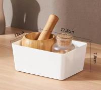 China Hot Sale Plastic Divider Sundry Storager Household Space-Saving White Drawer Organizer for Cabinet for sale