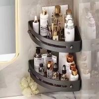 China Factory Wholesale Warehouse Single-Tier  Wall Mounted Shelf Stainless Steel Storage Rack for Bathroom Kitchen for sale