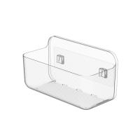 China Single Tier Plastic Storage Rack Punch-free Wall-Mounted Bathroom Storage Shelf for Restroom Balcony for sale