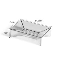China New Design Portable Transparent Table Soap Rack Free Perforation Drain Storage Soap Rack for Household Bathroom Toilet for sale