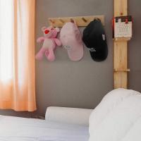 China Nordic Style Solid Wood Coat Hanger with Stylish Key Hooks Wall-Mounted for Clothes & Sundries Multi-Purpose Use for sale
