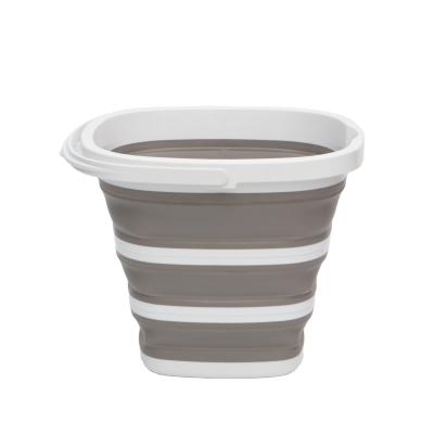 China High Quality Portable Folding Children's Outdoor Fishing & Travel Multi-Purpose Bucket Silicone Plastic Water Bucket for sale