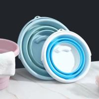 China High Quality Portable Folding Children's Outdoor Fishing & Travel Multi-Purpose Bucket Silicone Plastic Water Bucket for sale
