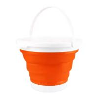 China High Quality Portable Folding Children's Outdoor Fishing & Travel Multi-Purpose Bucket Silicone Plastic Water Bucket for sale