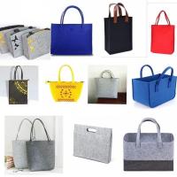 China Felt Portable Shopping Bag Big Easy Toy Snack Storage Bag Advertising Gift Satchel logo Customization for sale