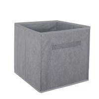 China Factory Wholesale Square Foldable Non-Woven Fabric Storage Box Bins Space Saving Closet Storage for Clothing for sale