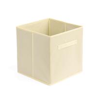 China Factory Wholesale Square Foldable Non-Woven Fabric Storage Box Bins Space Saving Closet Storage for Clothing for sale