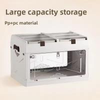 China Large Capacity Household Transparent Outdoor Convenient Folding Storage Box for Vehicle Use for sale