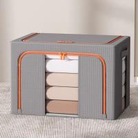 China Manufacturer Wholesale Foldable Sturdy Fabric Multi Size Large Capacity Storage Box Clothing and Quilt Storage Box for sale