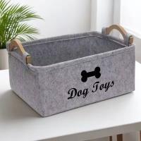 China Wholesale Inventory Multi-Use Felt Storage Basket for Pet Toys Laundry Home Organization for sale