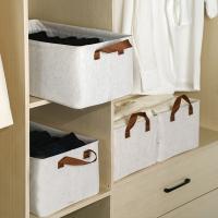 China Cotton and Linen Clothing Storage Box Home Goods Storage Basket Home Daily Clothing Storage Artifact Organizer Baskethoes for sale
