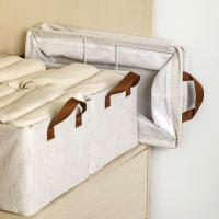 China Cotton and Linen Clothing Storage Box Home Goods Storage Basket Home Daily Clothing Storage Artifact Organizer Baskethoes for sale