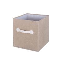 China Factory Custom Foldable Linen Storage Box Lidless Fabric Organizer Wardrobe Clothing Sundries Storage Box for sale