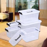 China Wholesale Custom Size Transparent Plastic Storage Box Waterproof Moisture-Proof Portable Organizer Box for Home for sale