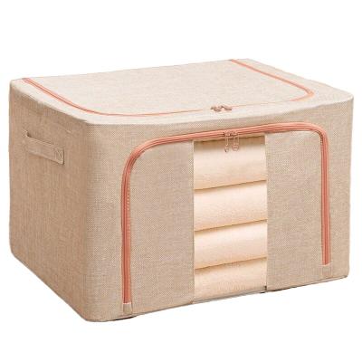 China Wholesale Factory Price Folding Wardrobe Organizer Collapsible Oxford Storage Box for Clothes for sale