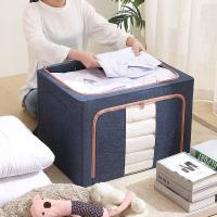 China Wholesale Factory Price Folding Wardrobe Organizer Collapsible Oxford Storage Box for Clothes for sale