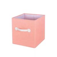 China Factory Custom Polyester Storage Box Collapsible Organizer with Handles for Toys Wardrobe Clothes for sale