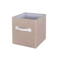 China Factory Custom Polyester Storage Box Collapsible Organizer with Handles for Toys Wardrobe Clothes for sale