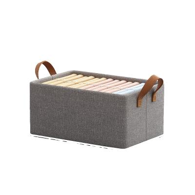 China Hot Sales Foldable Cloth Storage Box Detachable Clothing Organizer for Living Room Use for sale