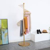 China New Design Elegant Metal Clothing Display Stand High End Original Shelves of Towels Scarves Trousers for the Clothing Store for sale