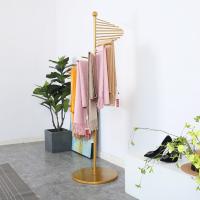 China New Design Elegant Metal Clothing Display Stand High End Original Shelves of Towels Scarves Trousers for the Clothing Store for sale