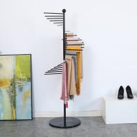China New Design Elegant Metal Clothing Display Stand High End Original Shelves of Towels Scarves Trousers for the Clothing Store for sale