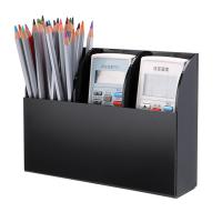 China Modern 3-Grid Wall Hanging Acrylic Storage Box TV Mobile Air Condition Remote Control Rectangle Shape Injection Office Home for sale
