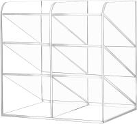 China Acrylic Transparent Display Shelf Three-Layer Rectangle for Office and Household Book Pen Storage for Jewelry Display for sale