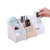 China Portable Organizer TV Air Conditioner Remote Control Tissue-Storage Bins Cosmetic Plastic Storage Box for Home Office for sale