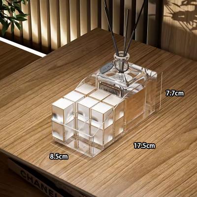 China Wholesale Multi Lipstick Box Desktop Acrylic Transparent Cosmetics Storage Box Web Red Dressing Table Skin Care Mask Box for sale