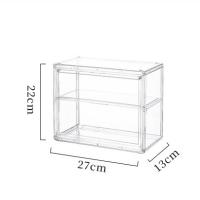 China Wholesale Cosmetic Storage Box Desktop Storage Dustproof Lipstick Mask Skin Care Display Rack Transparent Storage Box for sale