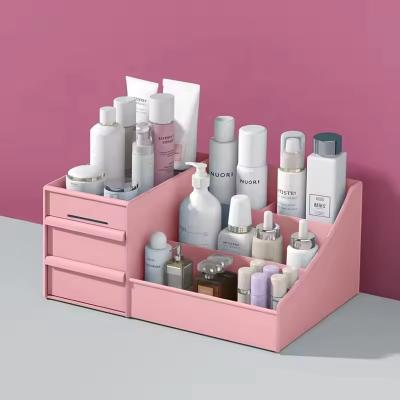 China Custom Jewelry Nail Polish Makeup Drawer Container Large Capacity Cosmetic Makeup Organizer Desktop Storage Box for sale