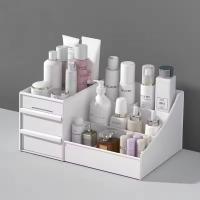 China Custom Jewelry Nail Polish Makeup Drawer Container Large Capacity Cosmetic Makeup Organizer Desktop Storage Box for sale